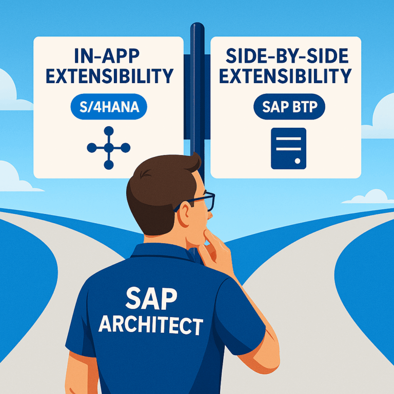 SAP BTP In-App Extensibility vs. Side-by-Side Extensibility - Chintan Mota