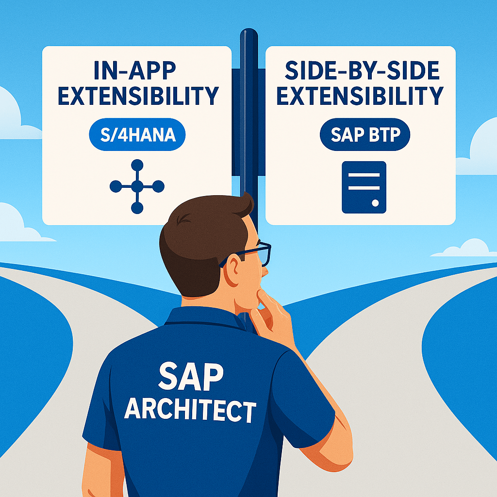 SAP BTP In-App Extensibility vs. Side-by-Side Extensibility - Chintan Mota